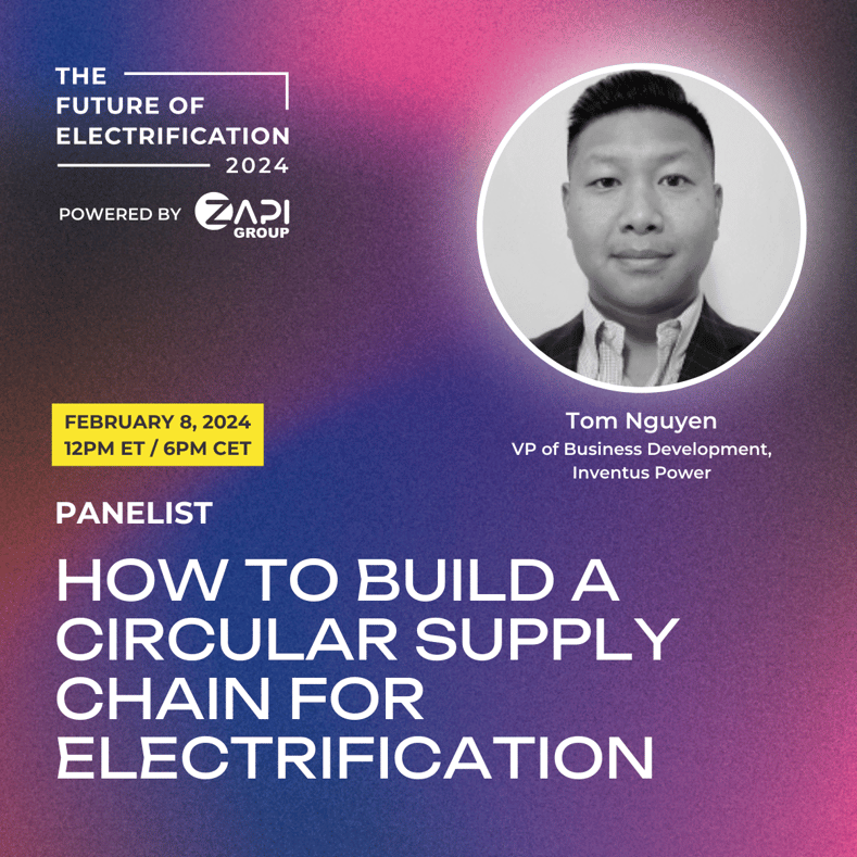 Speaking Event: Future of Electrification 2023 | Inventus Power